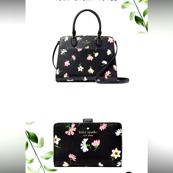 kate spade | Bags | Nwt Kate Spade Madison Floral Waltz Medium Satching ...